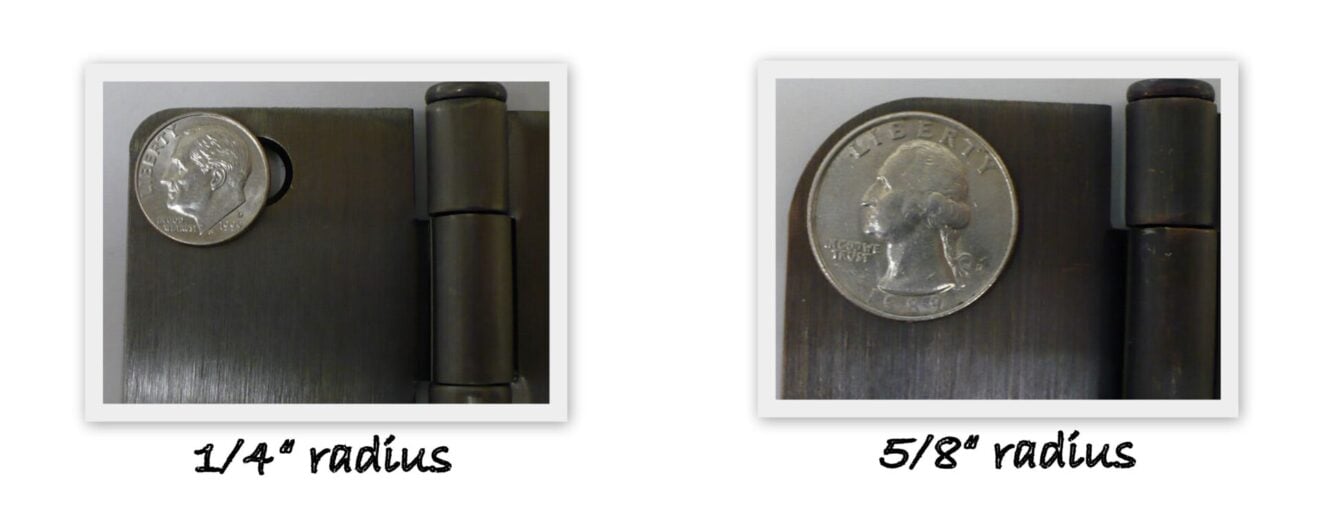 1/4 vs 5/8 Radius Hinge: Which One for Your Door?