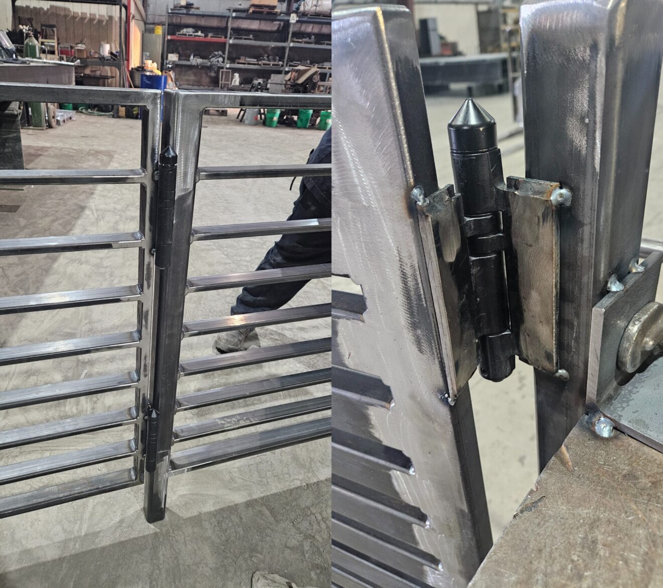 Door Stop and Hold Open Features On The Same Hinge