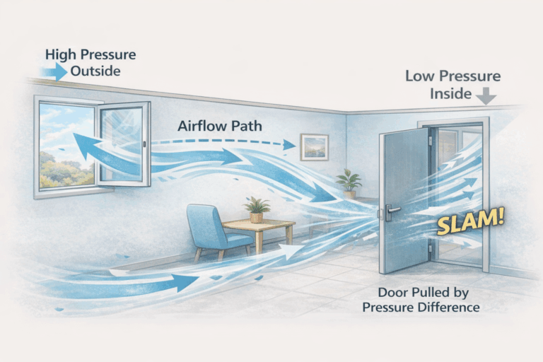 High Wind Door Closer: How to Stop Door Slamming and Being Snatched Open?