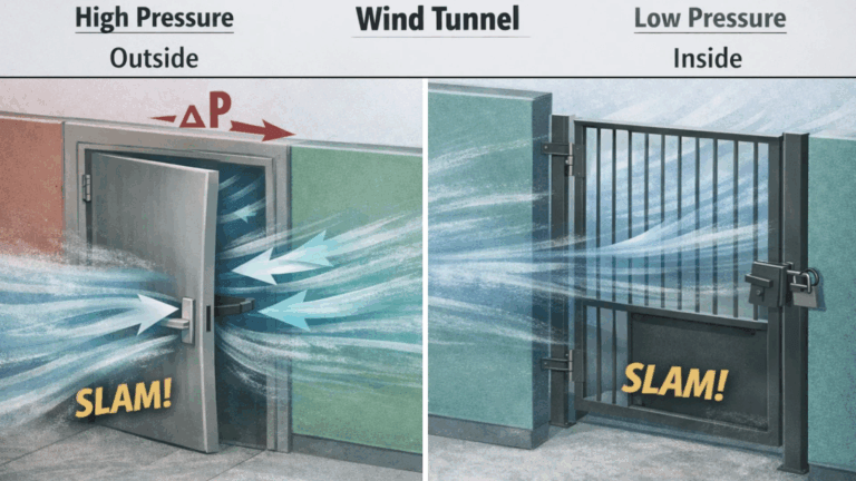 High Wind Door Closer: How to Stop Door Slamming and Being Snatched Open?